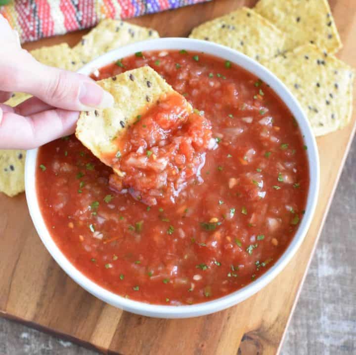 5-Minute Restaurant-Style Salsa [with Pineapple] - Watch Learn Eat