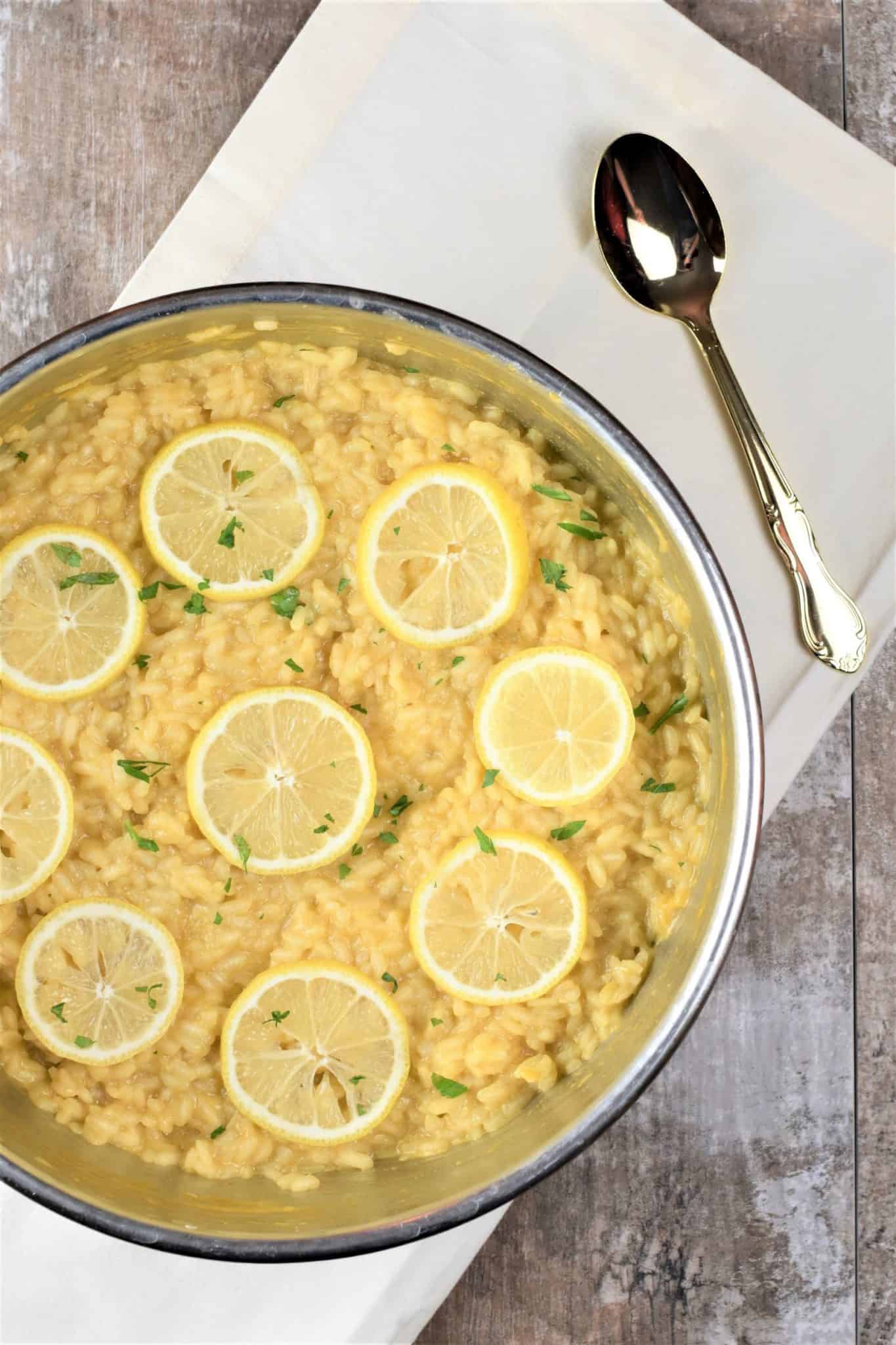 Creamy Lemon Vegan Risotto [GF] - Watch Learn Eat