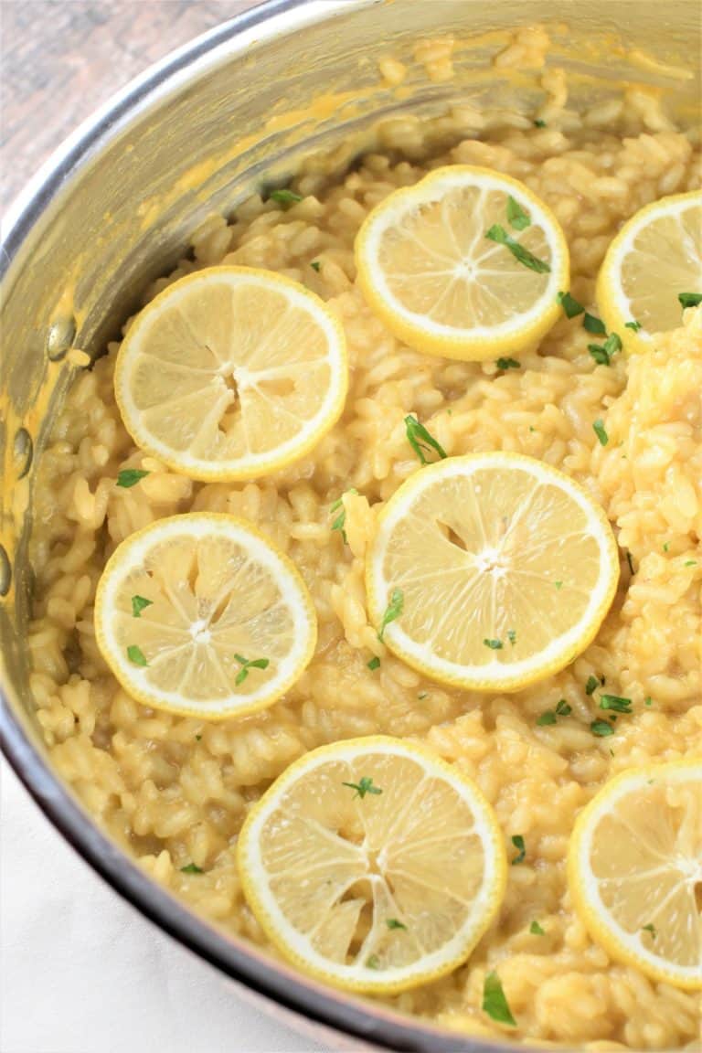 Creamy Lemon Vegan Risotto [GF] - Watch Learn Eat