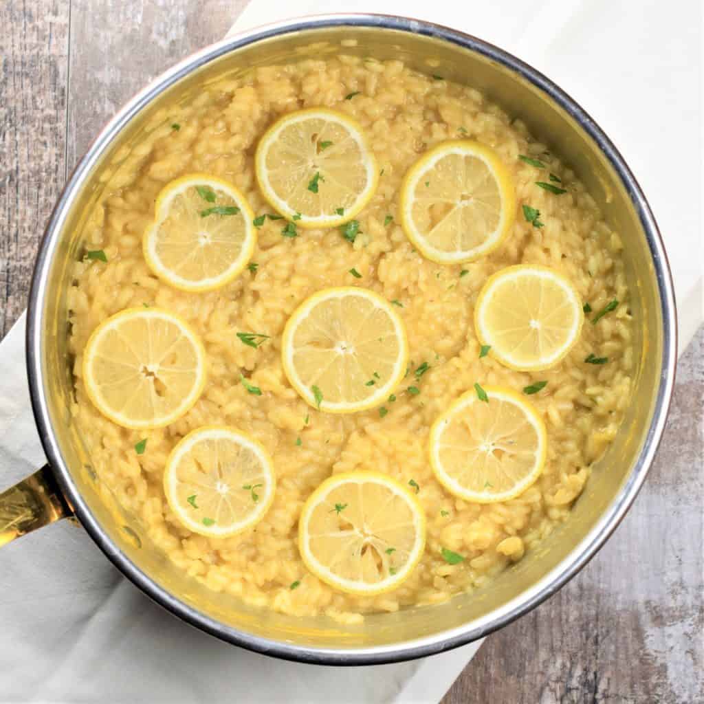 Creamy Lemon Vegan Risotto [GF] - Watch Learn Eat