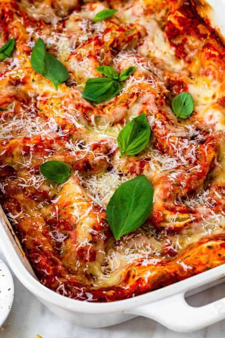 Three Cheese Lasagna (BEST Meatless Lasagna Recipe)